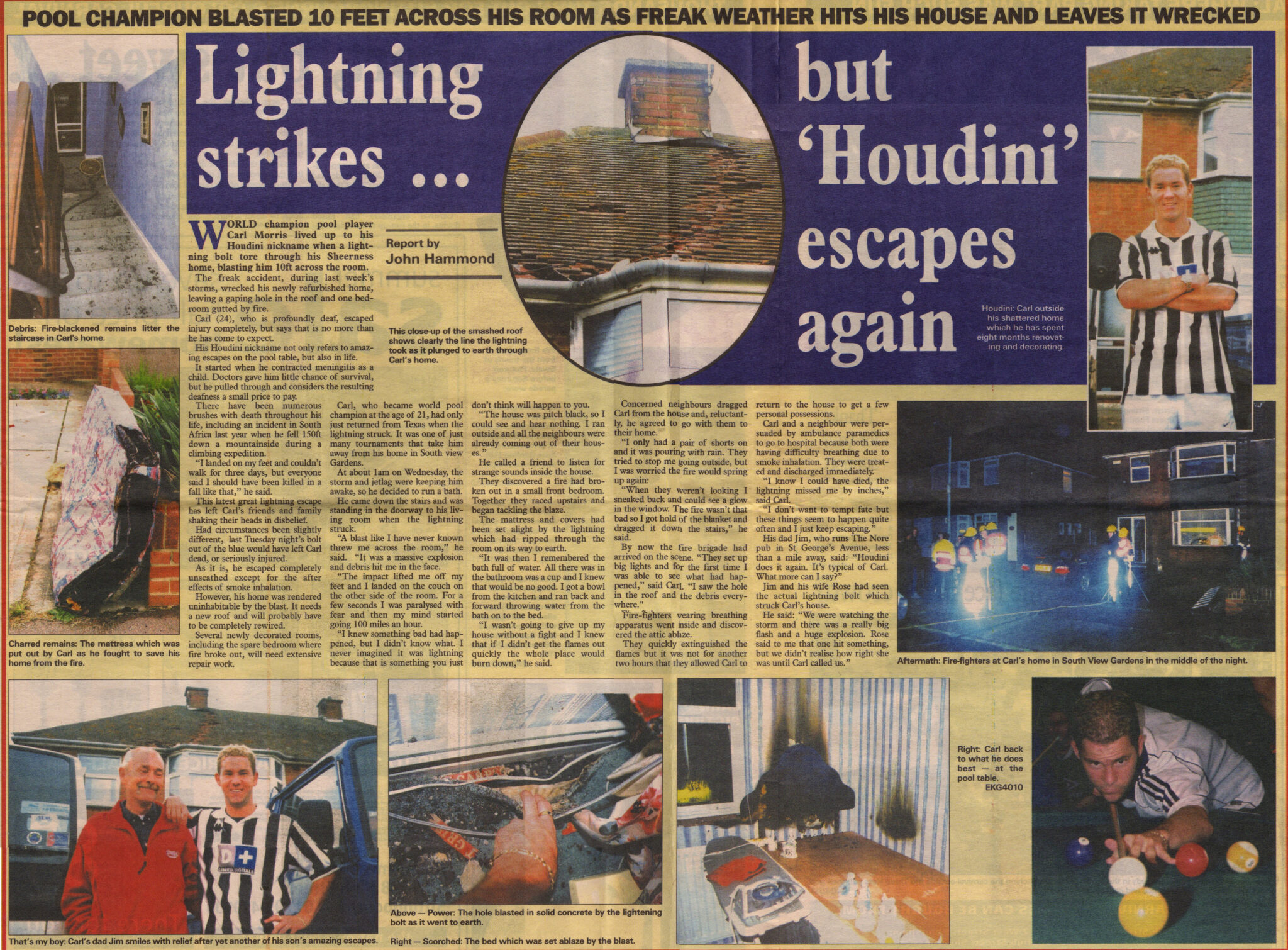 About - Carl Morris Pool Player